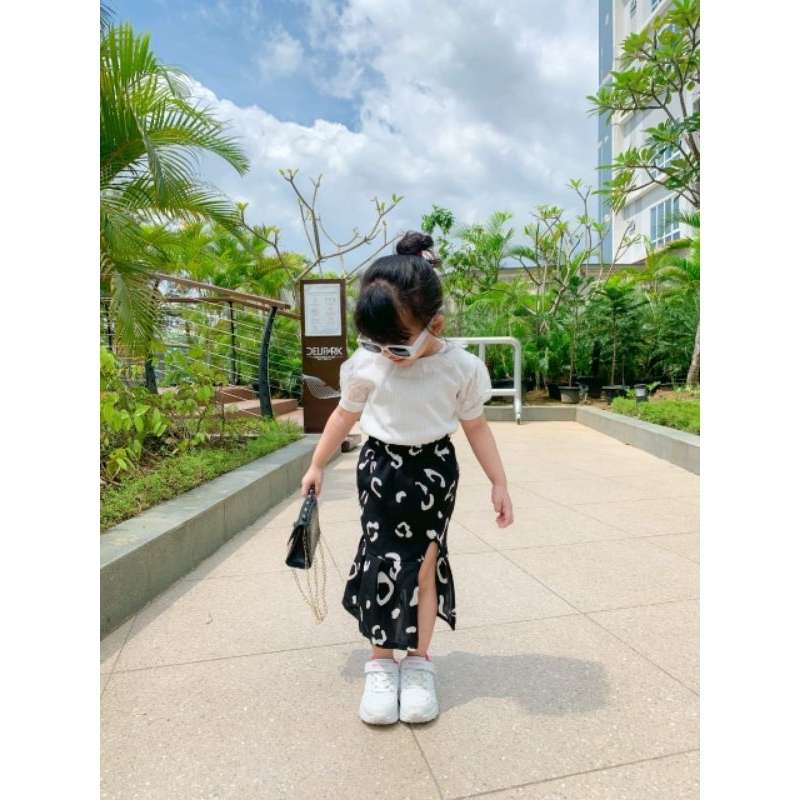 Jual 1-5 Tahun ecer grosir Rok Anak Motif LEOPARD SERIES Bahan Katun ...