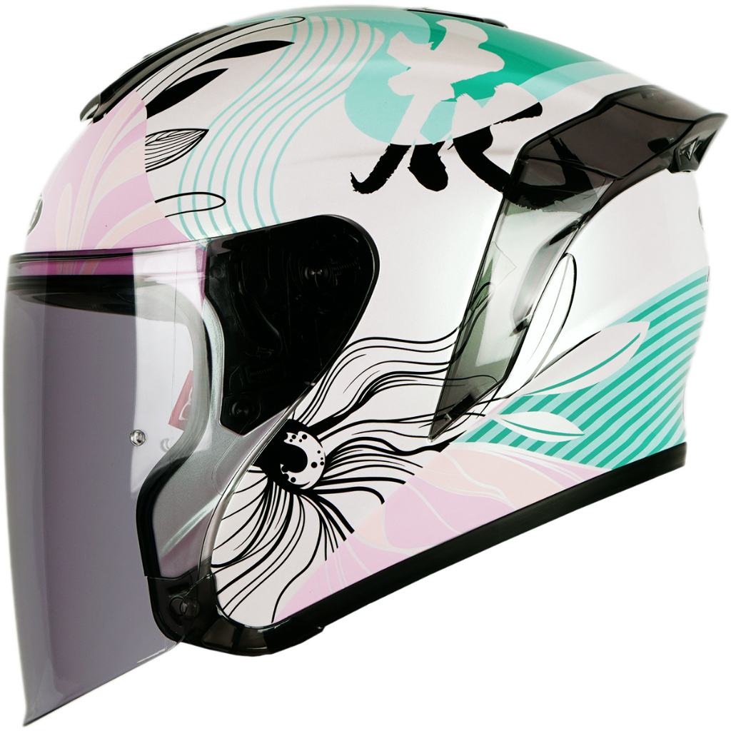 Jual NJS KAIROZ V2 CAMELIA - Helm Half Face | Shopee Indonesia