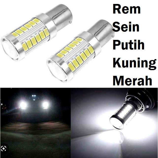 Jual Lampu LED rem sein sign mobil motor 1156 1157 33 mata kedip strobo ...