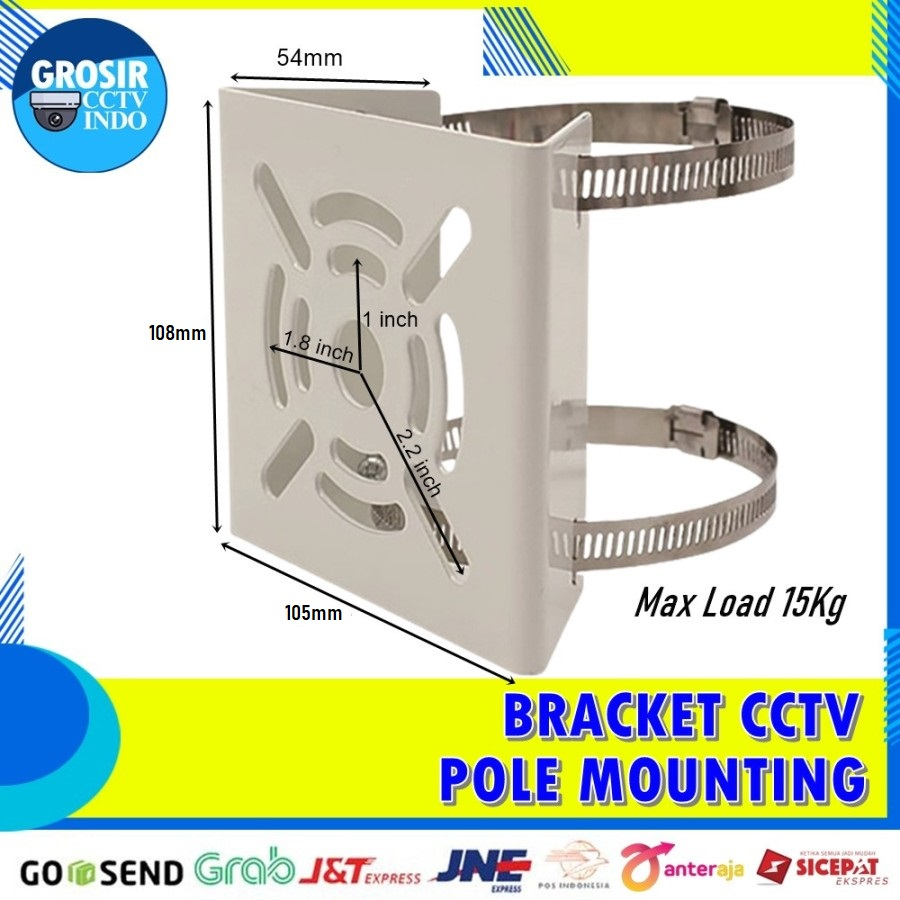 Jual Bracket CCTV Pole Mounting / Bracket Tiang GCI | Shopee Indonesia