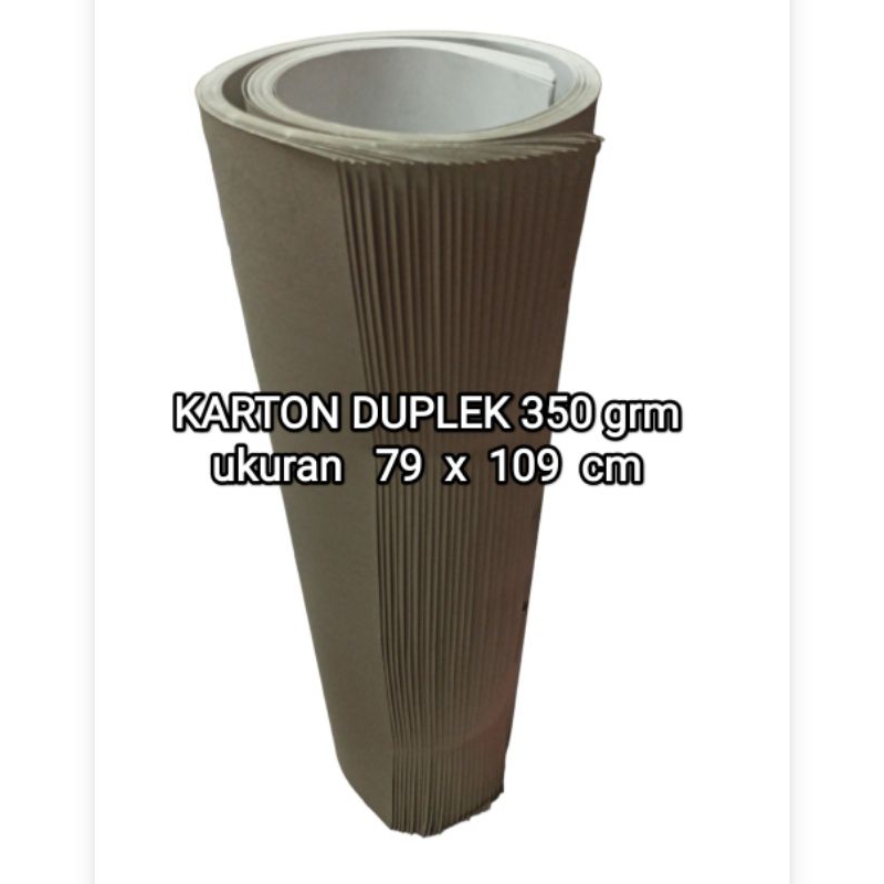 Jual KARTON DUPLEK PUTIH tebal 350 grm UKURAN 79 x 109 cm | Shopee Indonesia