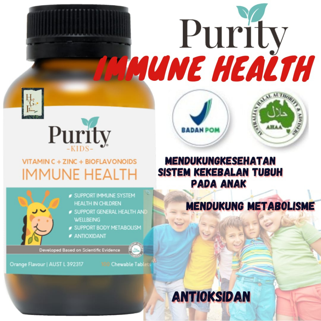 Jual purity kids immune health 100 tablets - halal | Shopee Indonesia