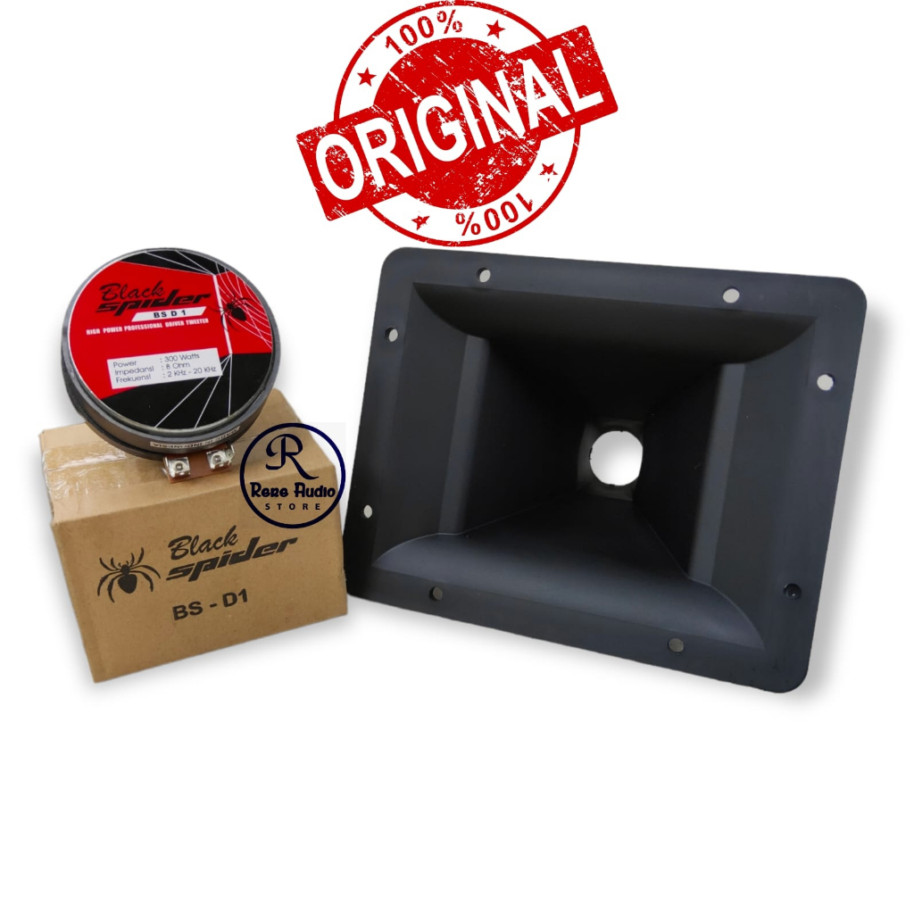 Jual Paket Horn 15x19 Plastik + Driver Tweeter BLACKSPIDER D1 Original ... Jual Paket Horn 15x19 Plastik + Driver Tweeter BLACKSPIDER D1 Original ...