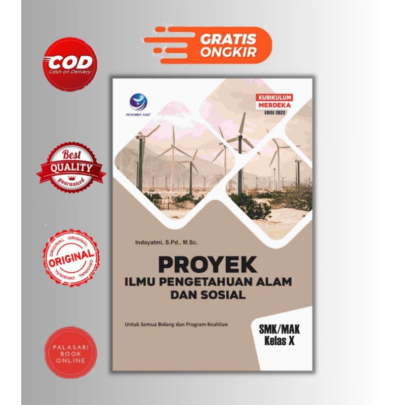 Jual Buku Proyek Ilmu Pengetahuan Alam dan Sosial (IPAS) SMK/MAK Kelas X Merdeka Belajar Edisi ...