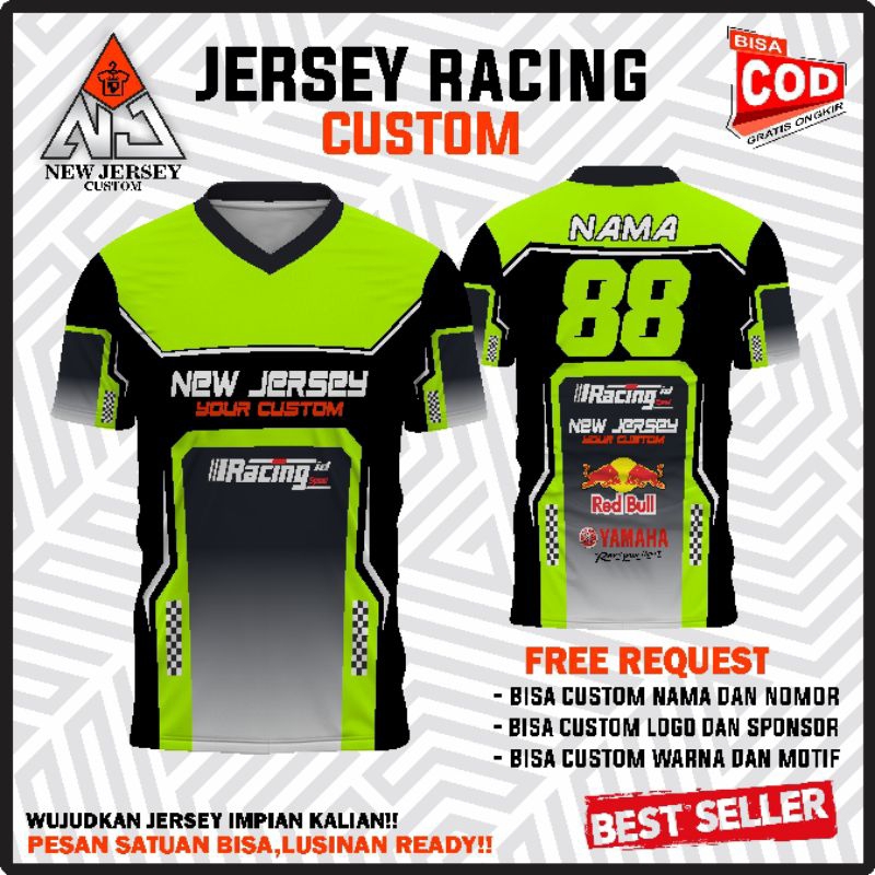 Jual Jersey Racing Custom Desain | Shopee Indonesia