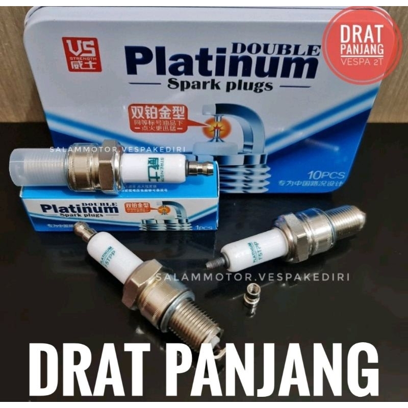 Jual busi platinum vespa klasik drat PANJANG excel px exclusive spartan ...