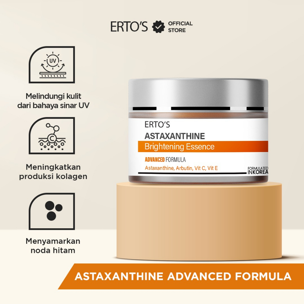 Jual Ertos Krim Siang Astaxanthine Brightening Essence Krim Advanced ...