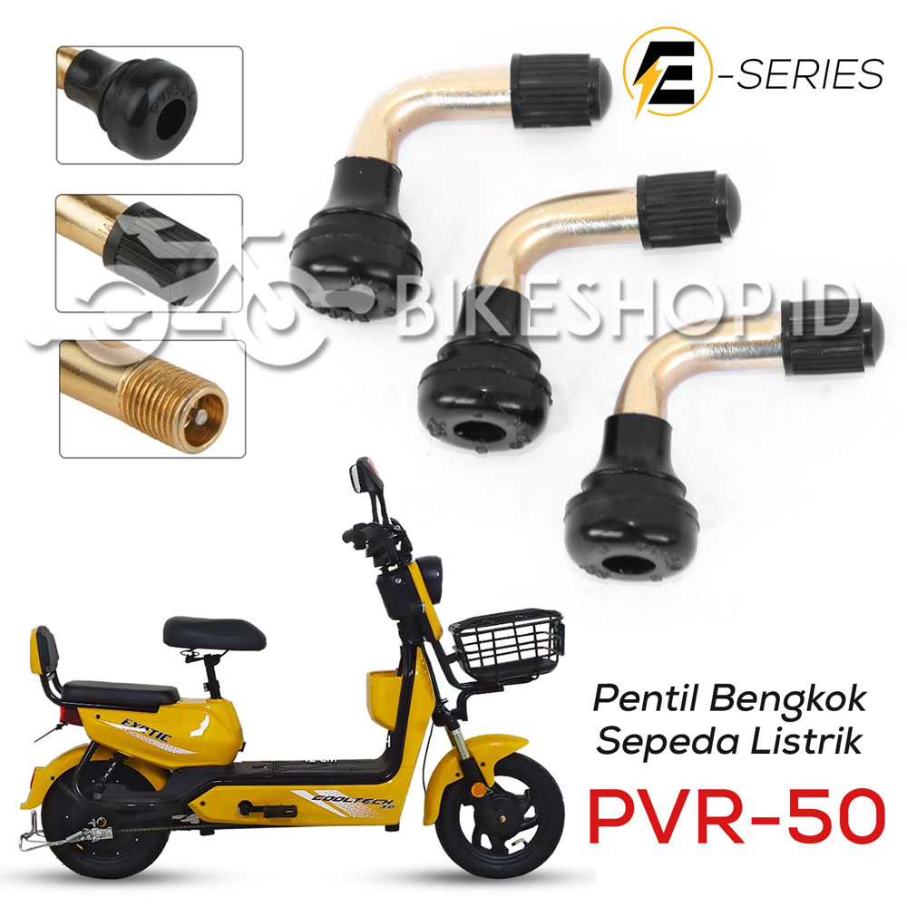 Jual Pentil Bengkok Tubeless Sepeda Listrik PVR-50 Ban Tubeless | High Quality | Shopee Indonesia