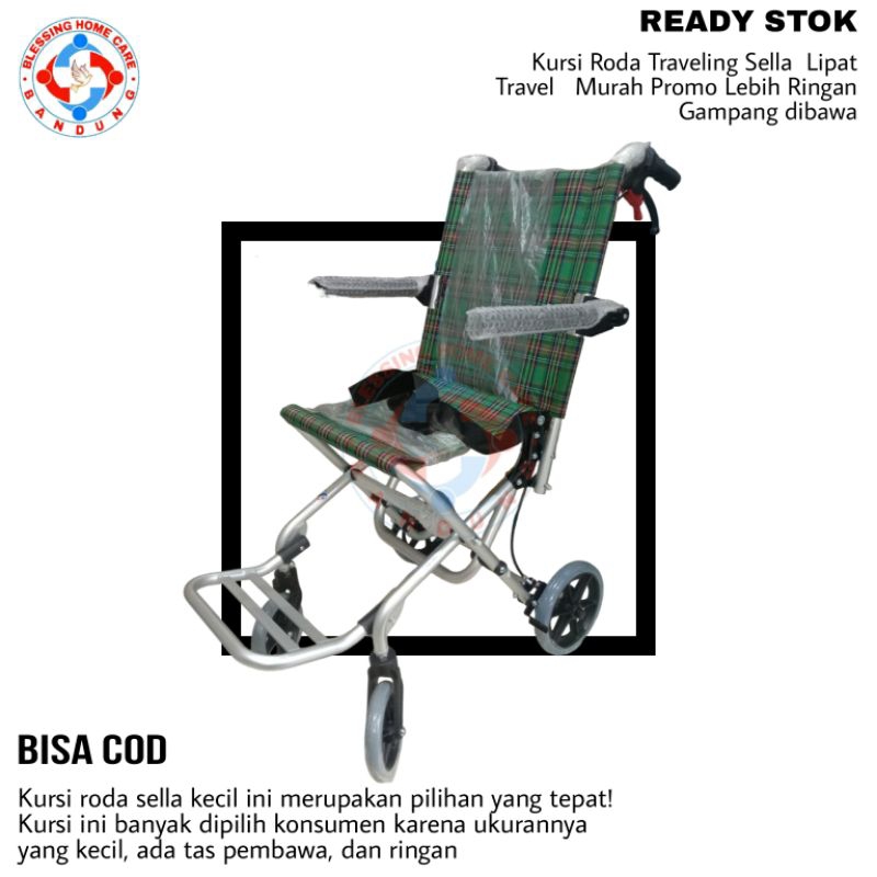 Jual Kursi Roda Lipat Traveling Sella/Sellaco | Shopee Indonesia