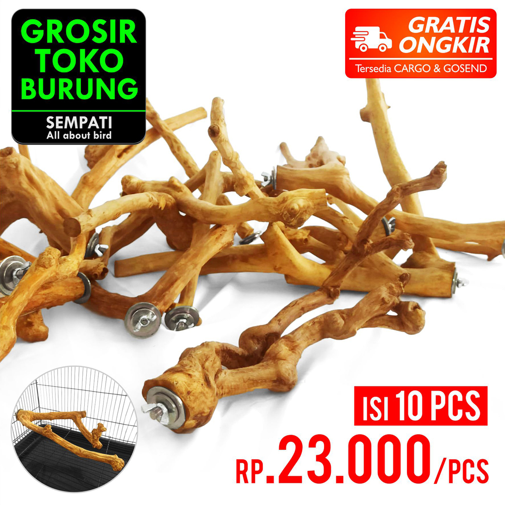 Jual SEMPATI GROSIR Tangkringan Burung Parrot Kayu Kopi Tenggeran ...