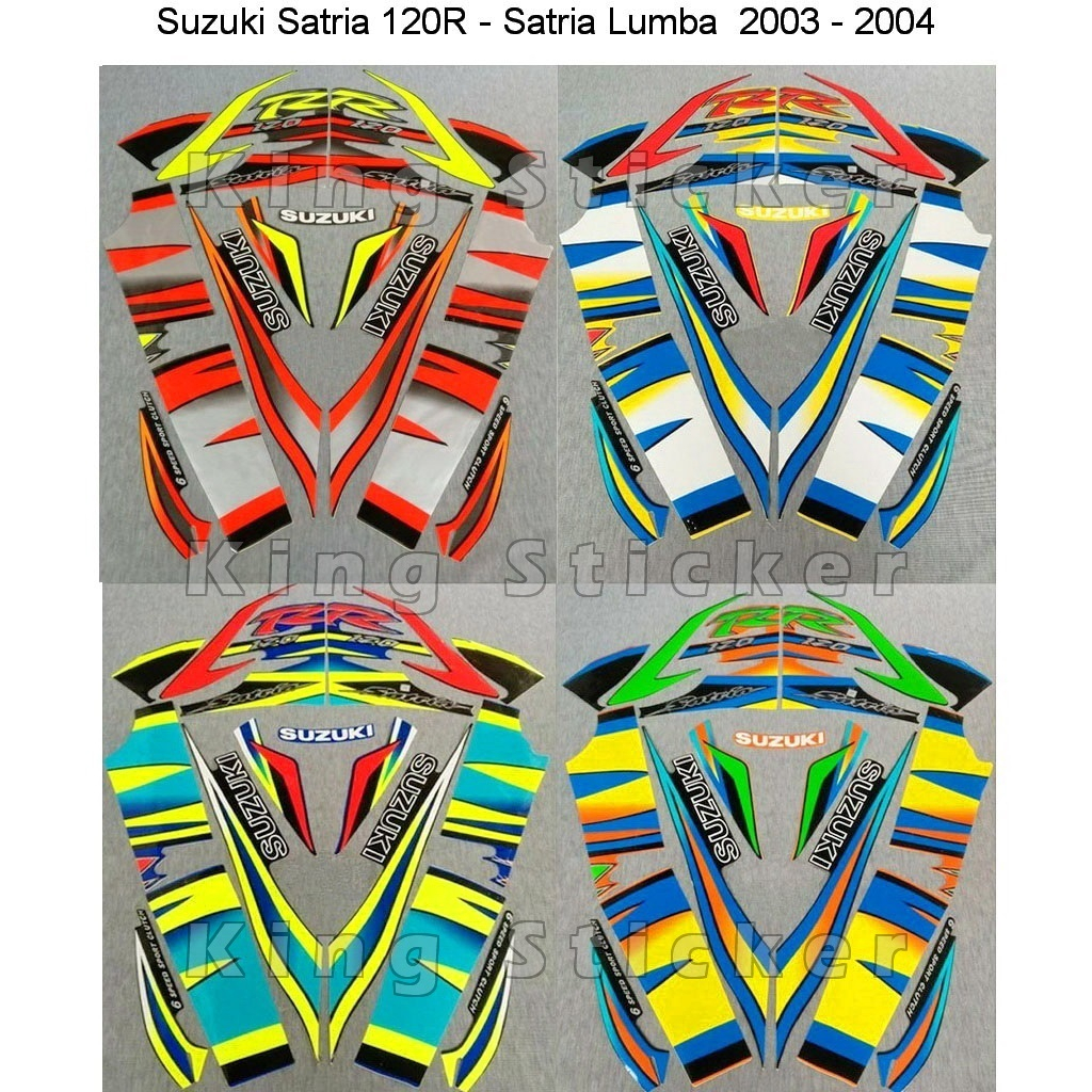 Jual Stiker striping Suzuki Satria 120R - Satria Lumba 2003 - 2004 ...