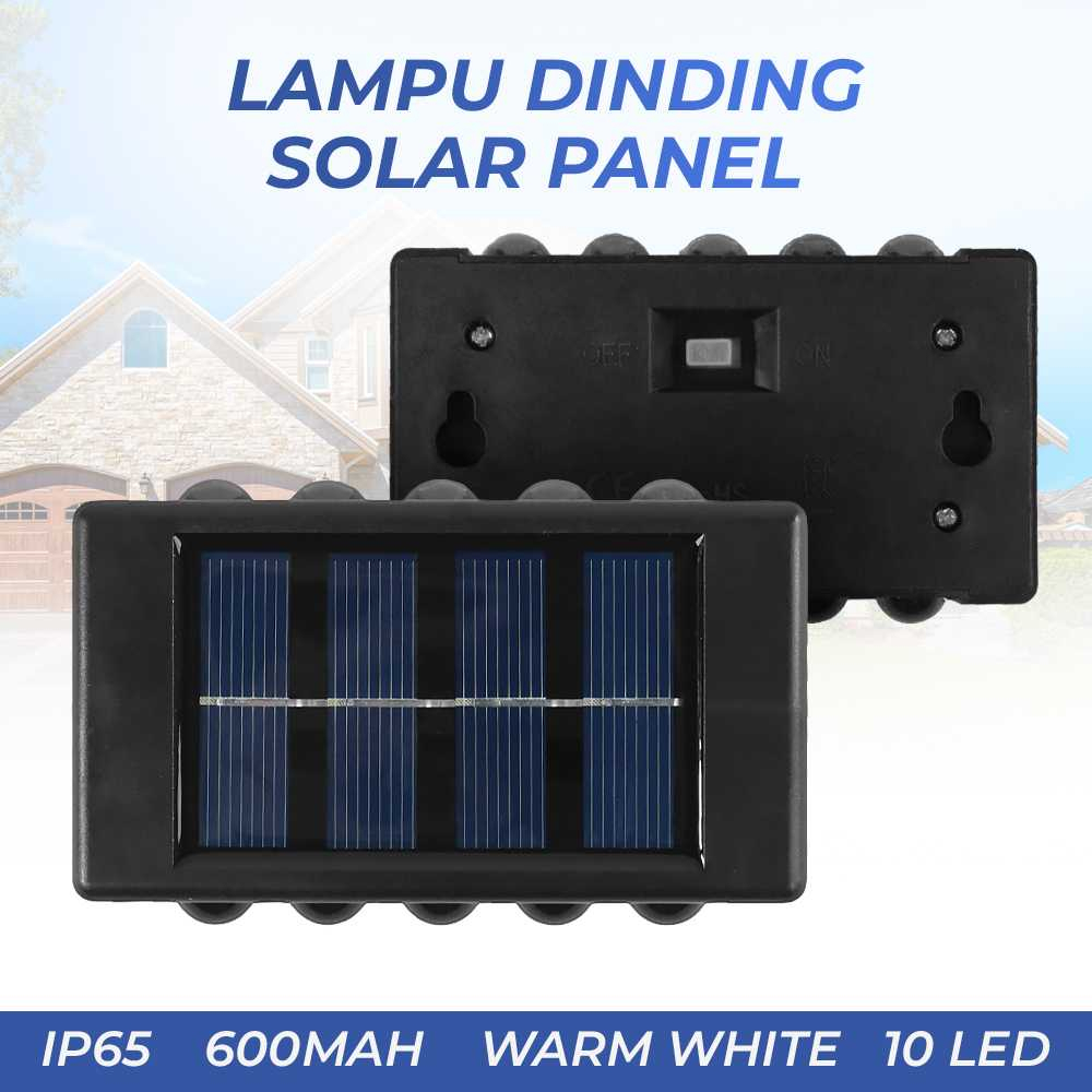 Jual Lampu Dinding Solar Outdoor Modern IP65 600mAh Warm White Dekor ...