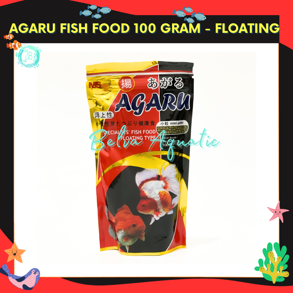 Jual Agaru Fish Food Floating Type Mini Pellet 100g 100 gram 100 gr ...