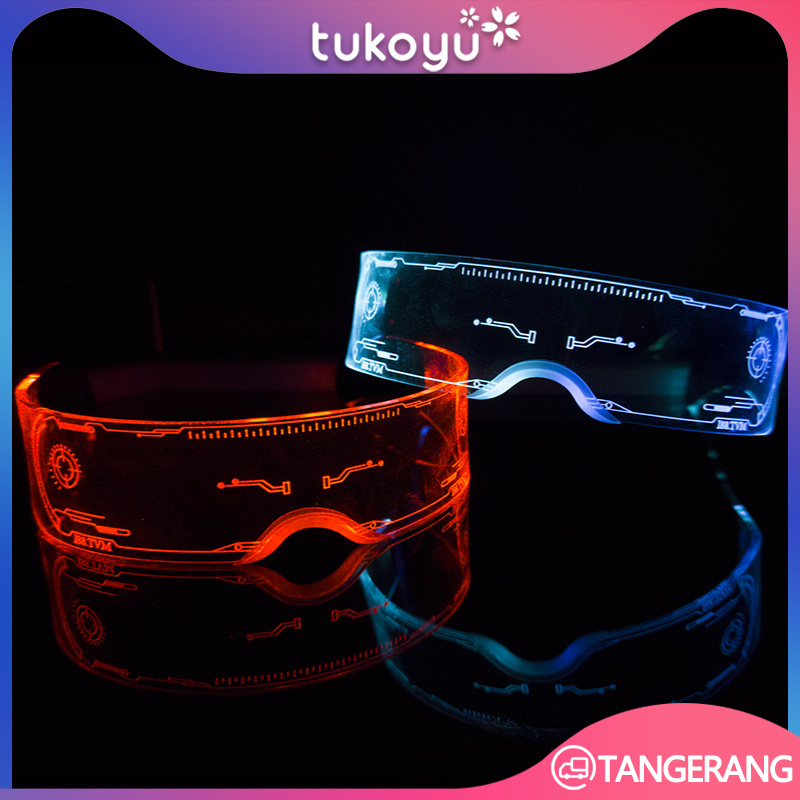 Jual Kacamata LED Pesta Rave Party/Luminous Glasses/Kacamata Dengan ...