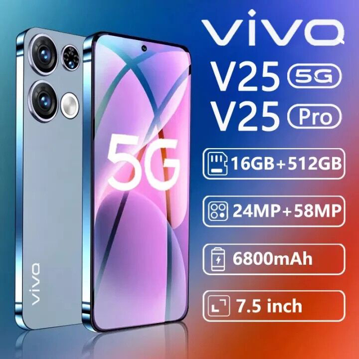 Jual Bisa COD handphone VIV0 V25 layar full 7.5inci hp murah ram besar ...