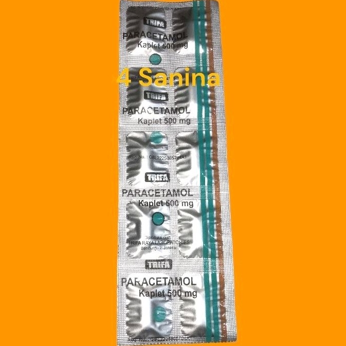 Jual TRIFA PARACETAMOL 500 MG 1 STRIP | Shopee Indonesia