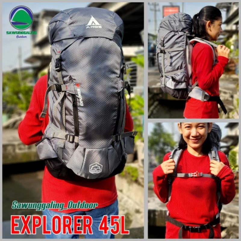 Jual Tas Pendaki Gunung 45L / Tas Keriel Carrier 45 Liter up 50L ...