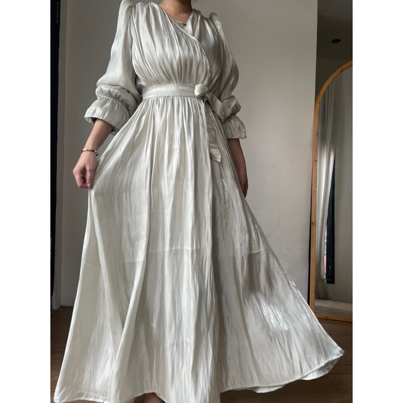 Jual Zéa - Jade - Outer Dress Shimmer Silk Kimono | Shopee Indonesia