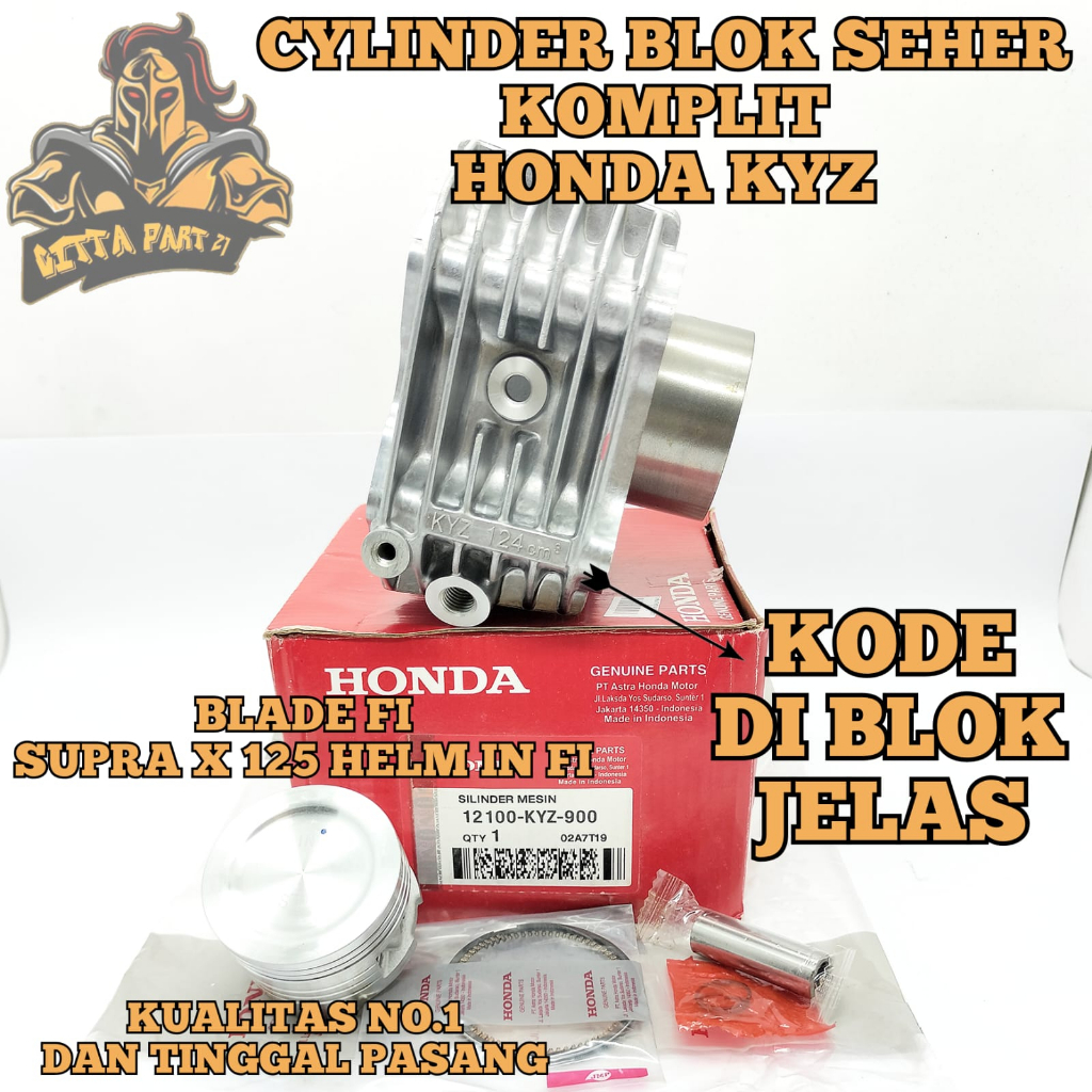 Jual CYLINDER BLOK SEHER PISTON RING KOMPLIT HONDA KYZ KUALITAS ASLI ORIGINAL HONDA AHM PRESISI ...
