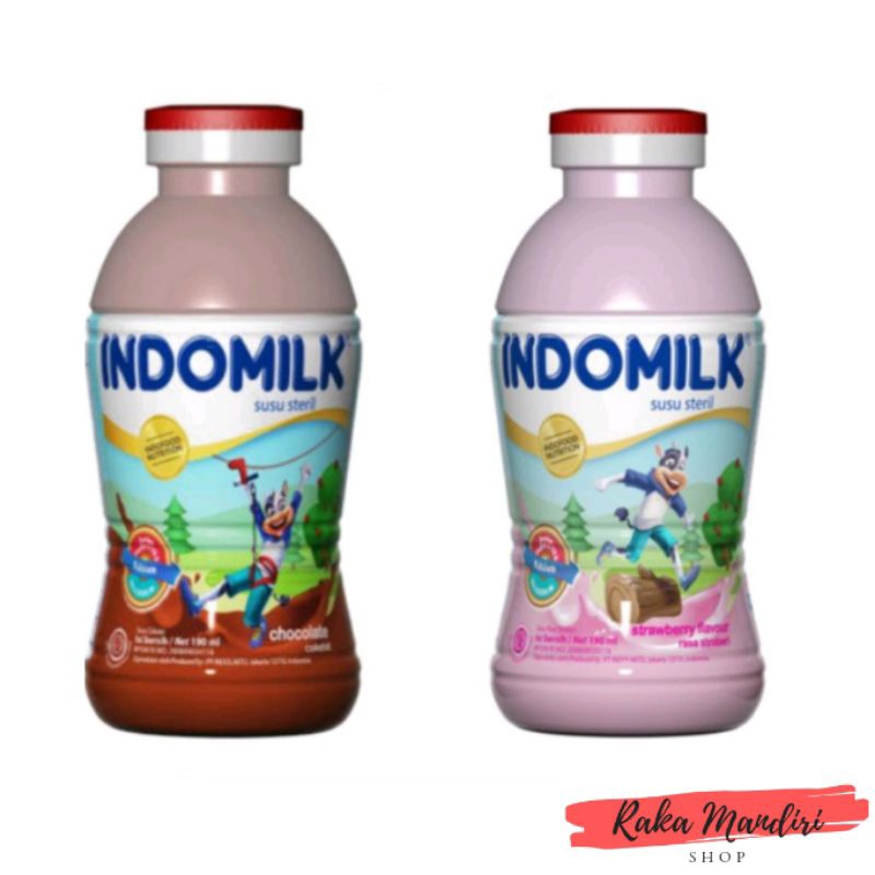 Jual SUSU UHT INDOMILK BOTOL 190ml | Shopee Indonesia
