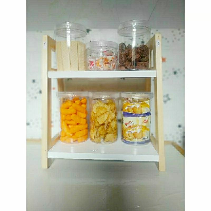 Jual Rak Miring Multifungsi Rak Bumbu Dapur Serbaguna Rak Kayu Duduk ...