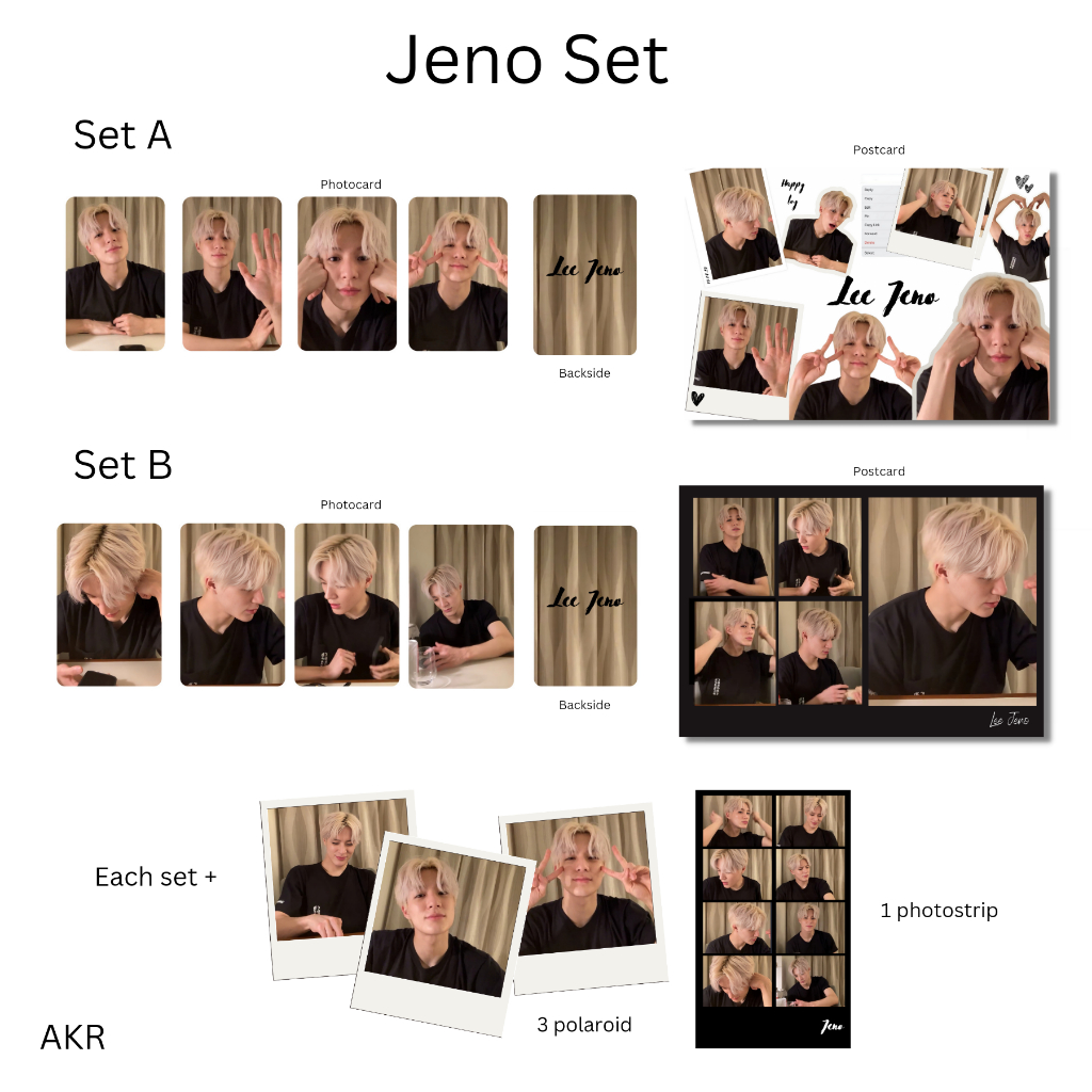 Jual Jeno set boyfriendable photocard postcard polaroid | Shopee Indonesia