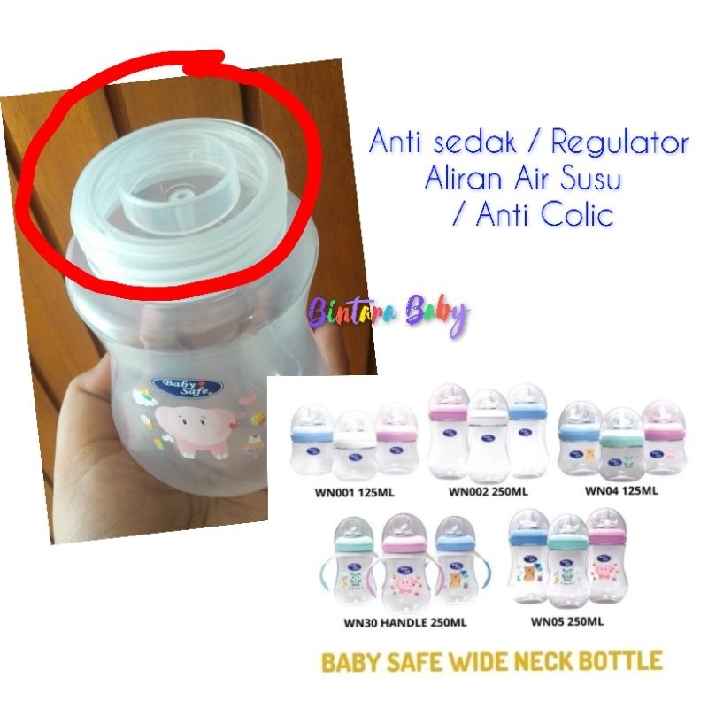 Jual Anti Sedak untuk Botol Susu Baby Safe Wideneck / Regulator ...