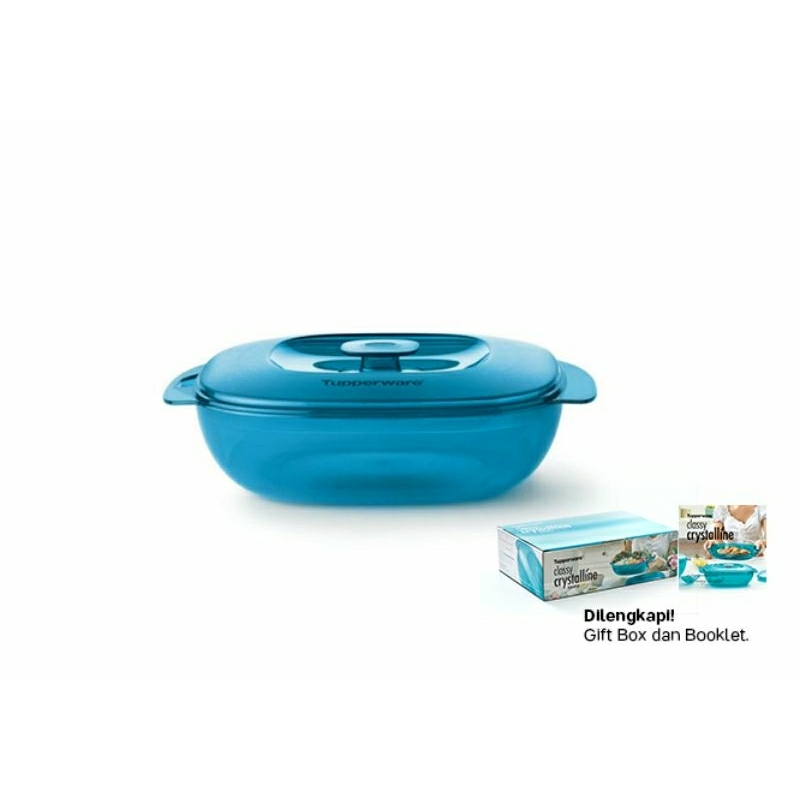 Jual TUPPERWARE CLASSY CRYSTALWAVE CRYSTALLINE SAUCY SERVER (1,8 L ...