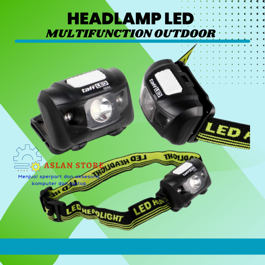 Jual Lampu Senter Kepala LED Senter Camping Headlamp Flashlight ...