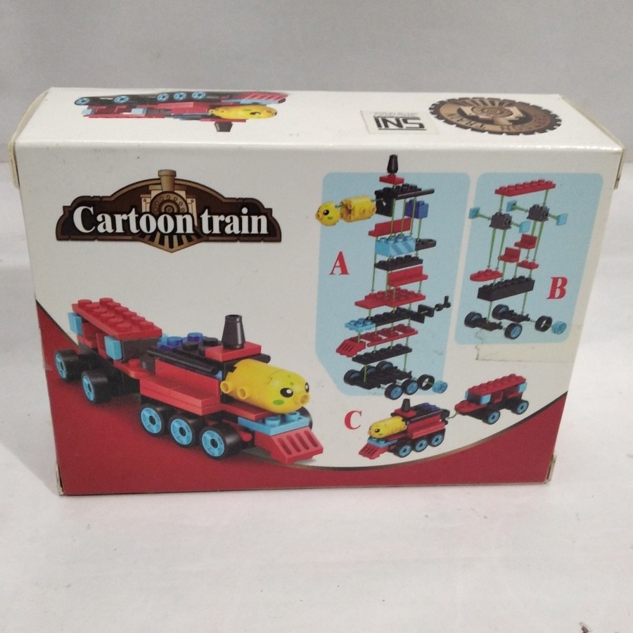 Jual Brick Block Kereta Cartoon Train Cartoon Train Mainan Edukasi QC5001 TS | Shopee Indonesia