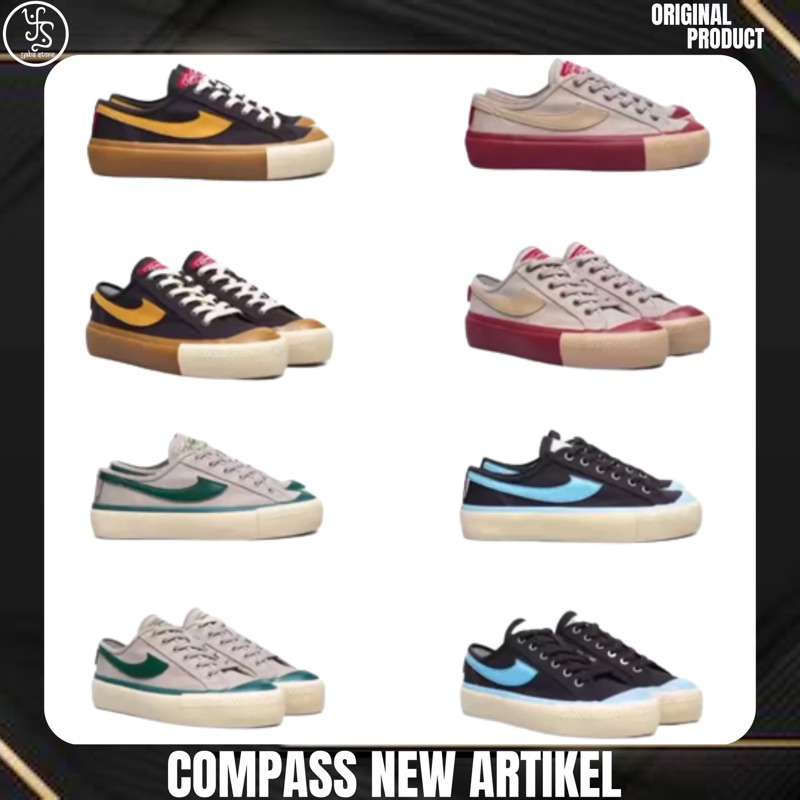 Jual [ORIGINAL] SEPATU COMPASS GAZELLE LOW CARAMEL / CHOCO ICE / WAFER ...