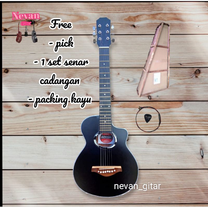 Jual COD GITAR AKUSTIK 3/4 PEMULA TERMURAH CUSTOM (BONUS PACKING KAYU ...