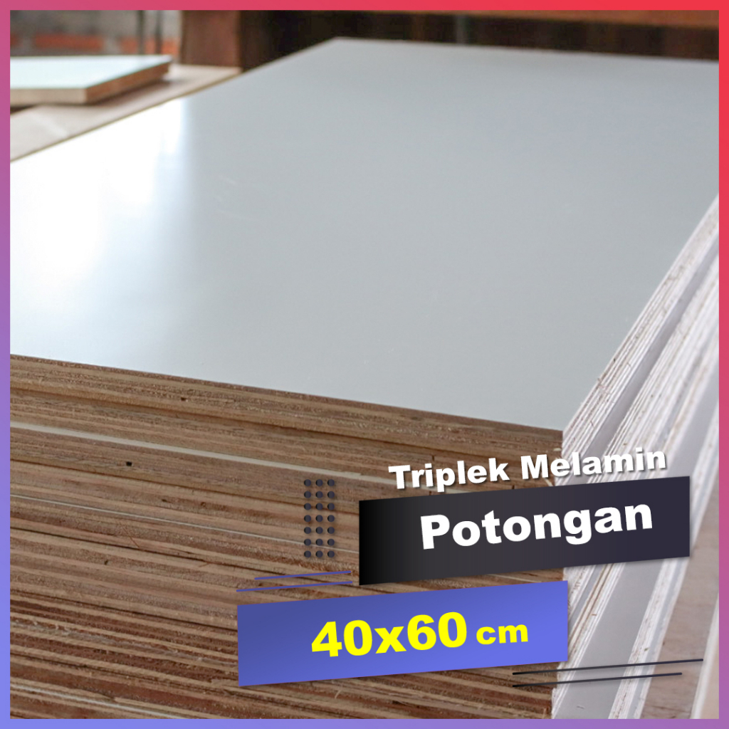 Jual multiplek melamin potongan 40x60 tebal 18mm doff 2 sisi | Shopee ...