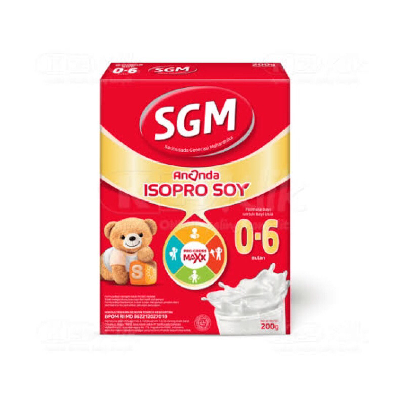 Jual Susu Formula Anak SGM ANANDA ISOPRO SOY 0-6 Bulan ukuran 200gr ...