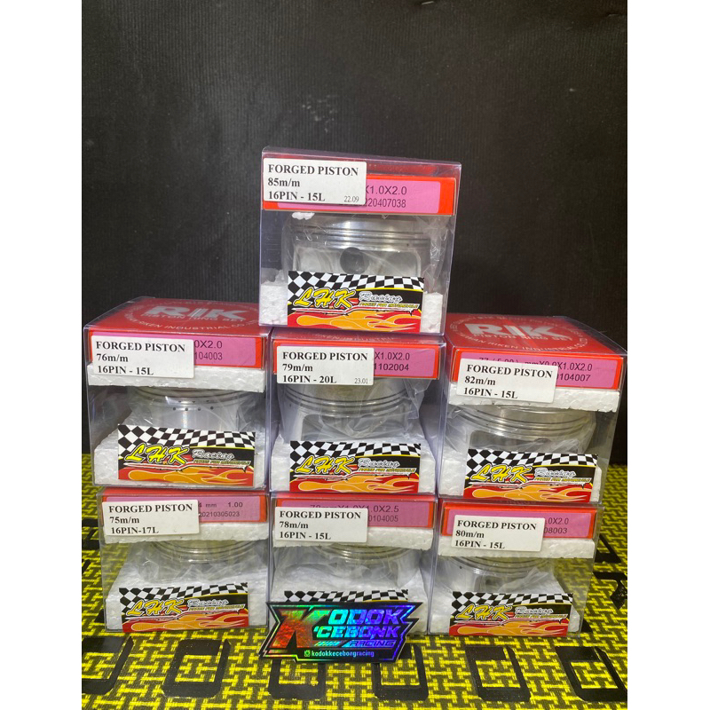 Jual Seher/Piston Lhk Forged Pen 16 Ukuran 75,76,78,79,80,82,85 ...