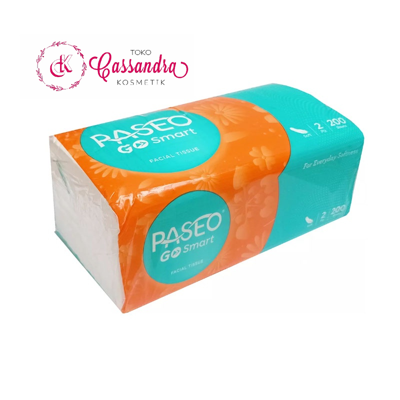 Jual PASEO GO SMART FACIAL TISSUE 200 SHEETS | Shopee Indonesia