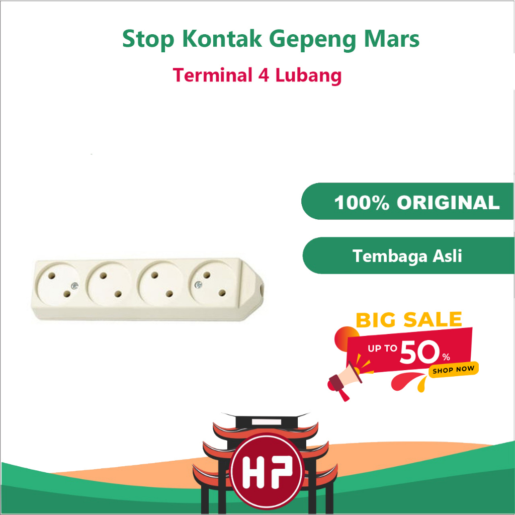 Jual STOP KONTAK TERMINAL 4 LOBANG - MERK MARS TEMBAGA KUNING 100% ASLI ...