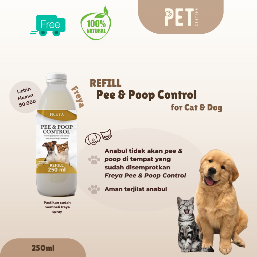 Jual Freya Refill Pee Poop Control Spray Melatih Training Pipis Kotoran ...
