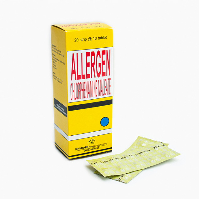 Jual Allergen | CTM | Chlorpheniramine maleat box isi 20 strip | Shopee ...
