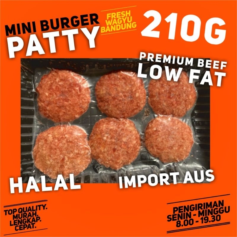Jual MINI BEEF BURGER PATTY PREMIUM / Daging Sapi Burger Hamburg Steak ...