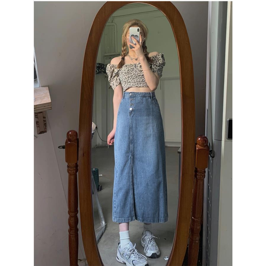 Jual rok midi korea high waist korean style rok premium vintage rok A ...