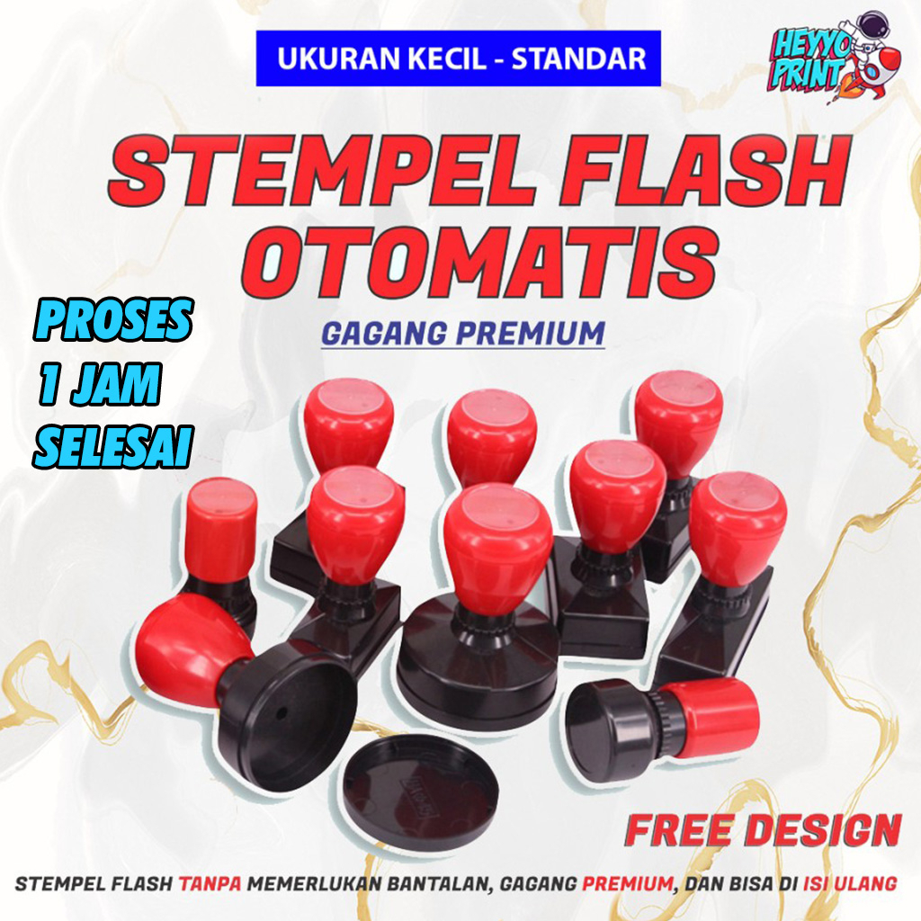 Jual stempel flash / Stempel custom / stempel logo / stempel gratis ...