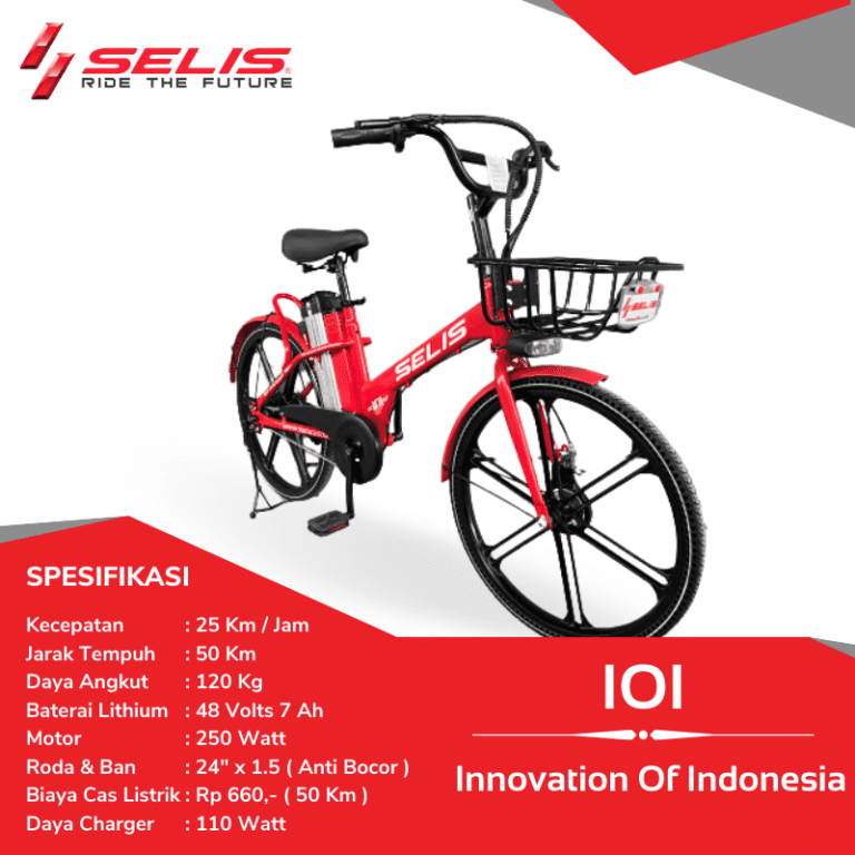 Jual Sepeda Listrik Selis tipe IOI Without Carrier | Shopee Indonesia