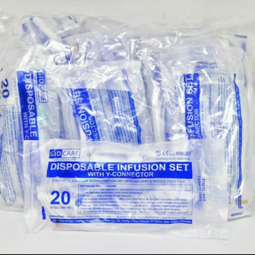 Jual Infusion Set Adult Y Type Gidcare / Alat Selang Infus Set Dewasa ...