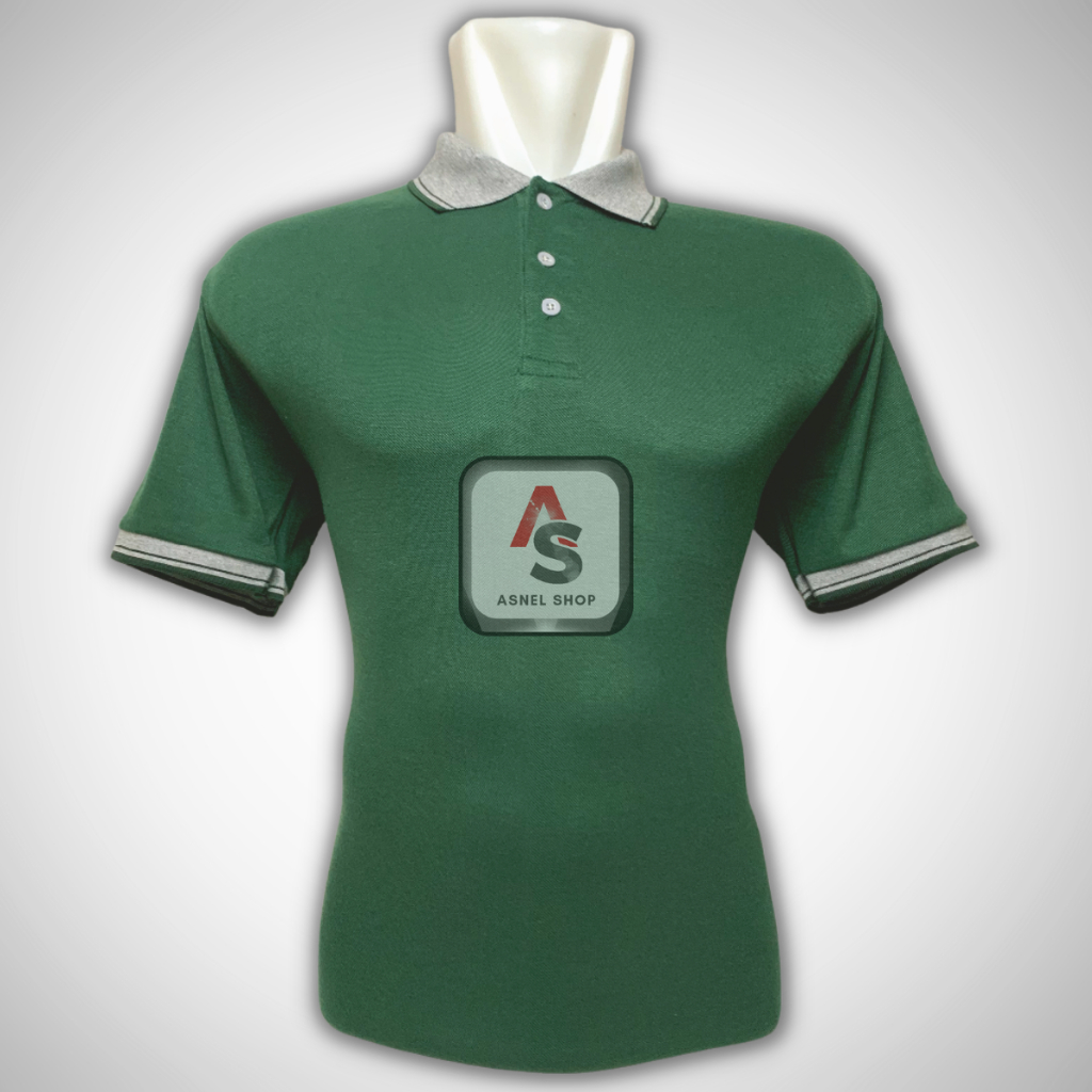 Jual Kaos Polo Polos Nevada Pria Dewasa Kombinasi List M L XL XXL Jumbo ...