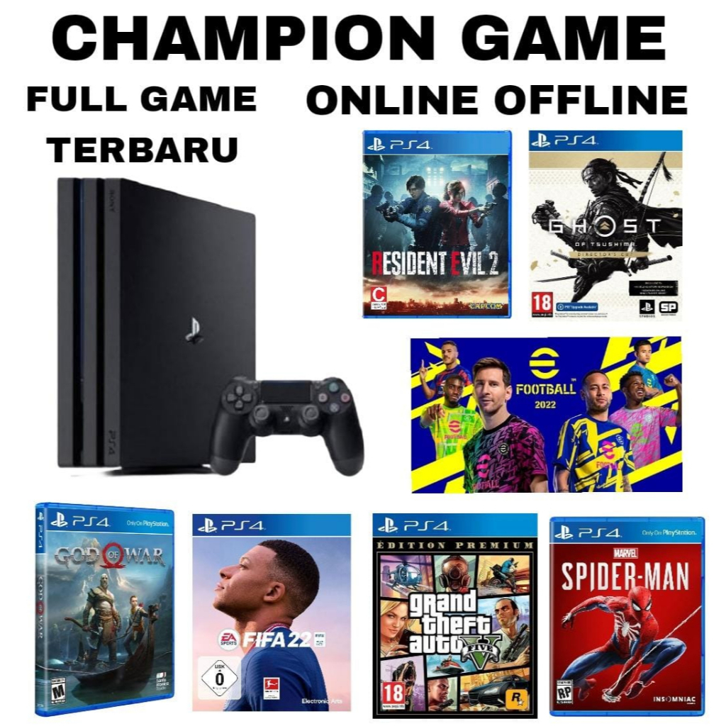 Jual PS4 PRO HEN 6.72/ 9.00 1TB FULL Game BEBAS REQUES | Shopee Indonesia