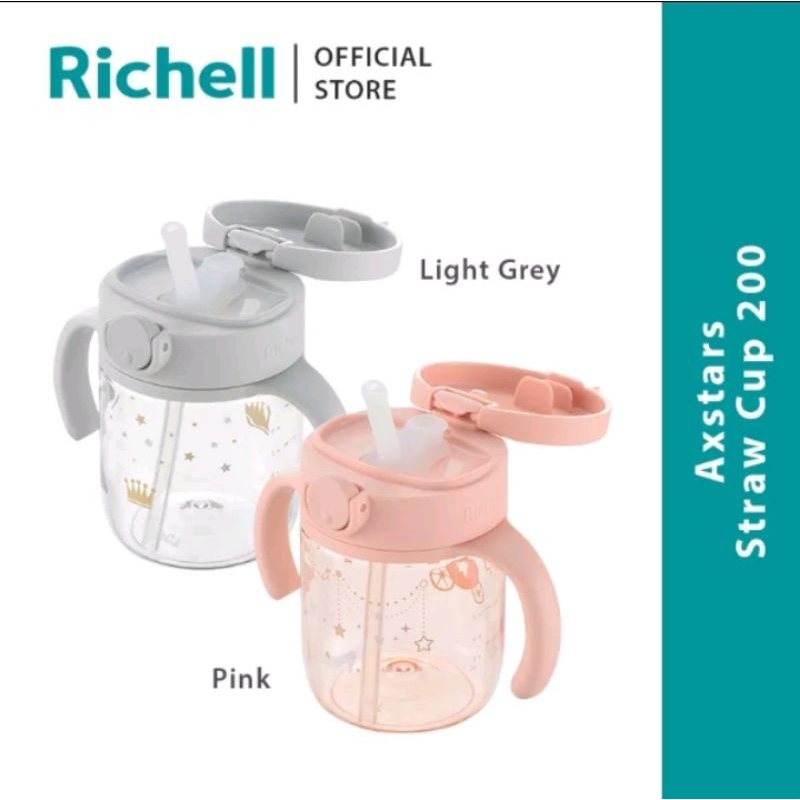 Jual Richell Axstars Straw Cup 200ml | Shopee Indonesia