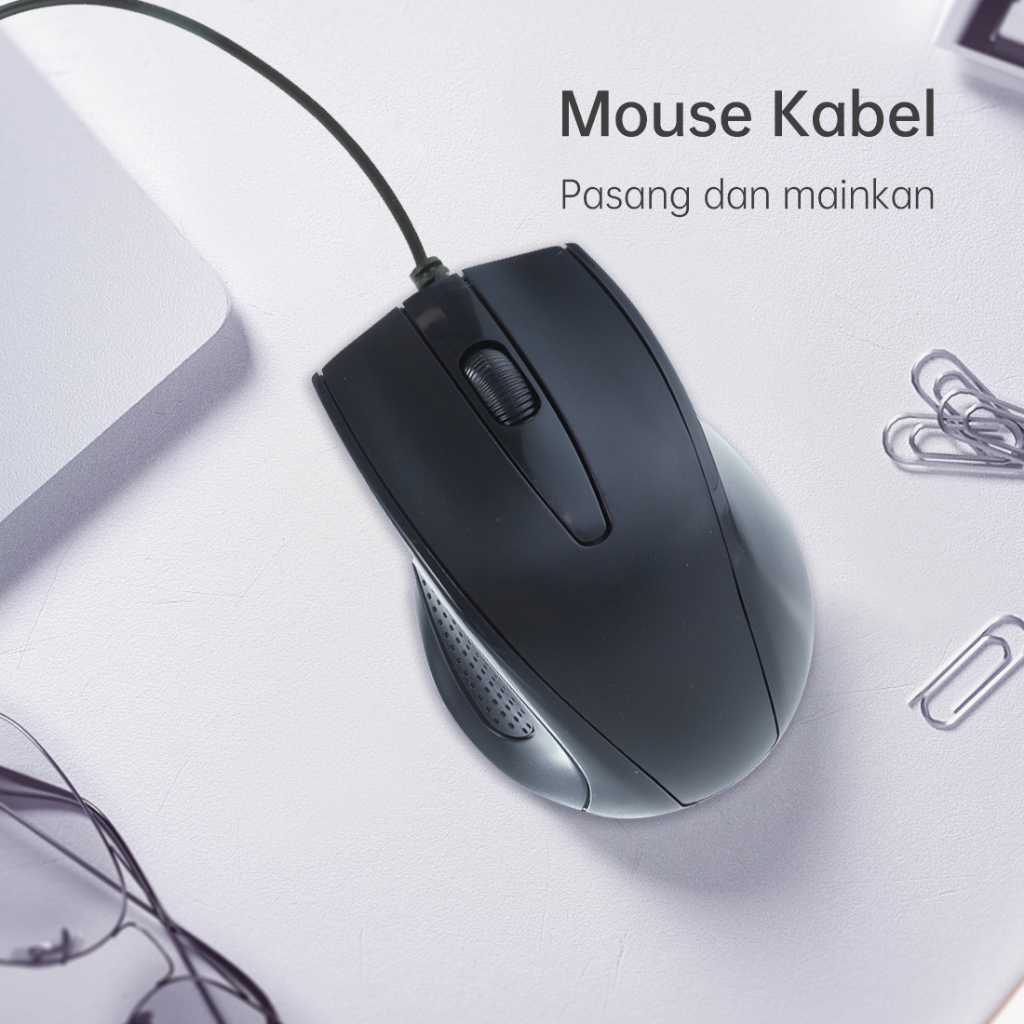 Jual MINISO Mouse Kabel USB Colorful Mouse Berkabel yang Ergonomis ...