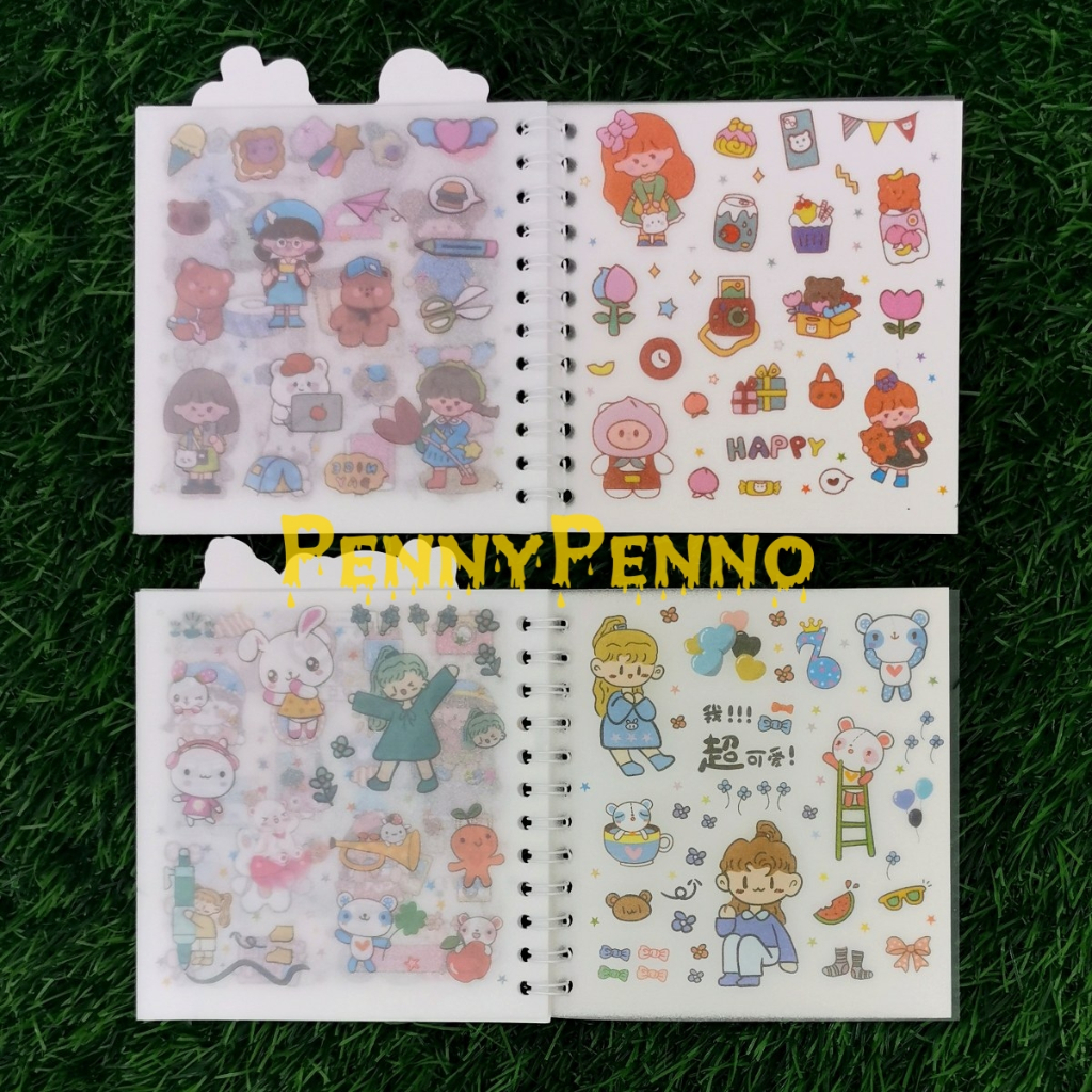 Jual Buku Stiker Kreatif Dekorasi Glossy Glitter Anak / Sticker Book ...