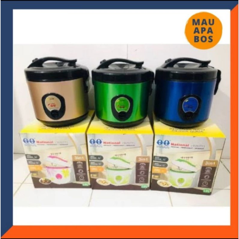 Jual Magic Com QQ National Rice Cooker / Magic com QQ 1 liter | Shopee ...
